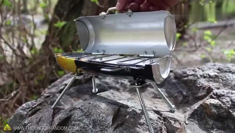 用易拉罐做小烧烤炉 废物利用手工DIY小制作