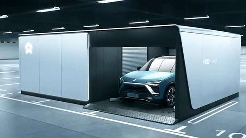 蔚来ES8 打造3分钟换电专属充电桩