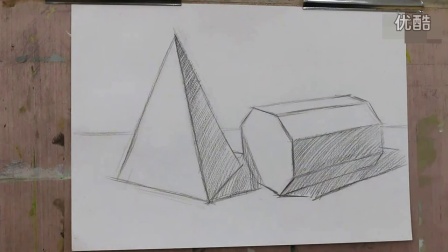 零基础油画体验风景素描教程步骤图解_初级 自学素描教程_素描教程...