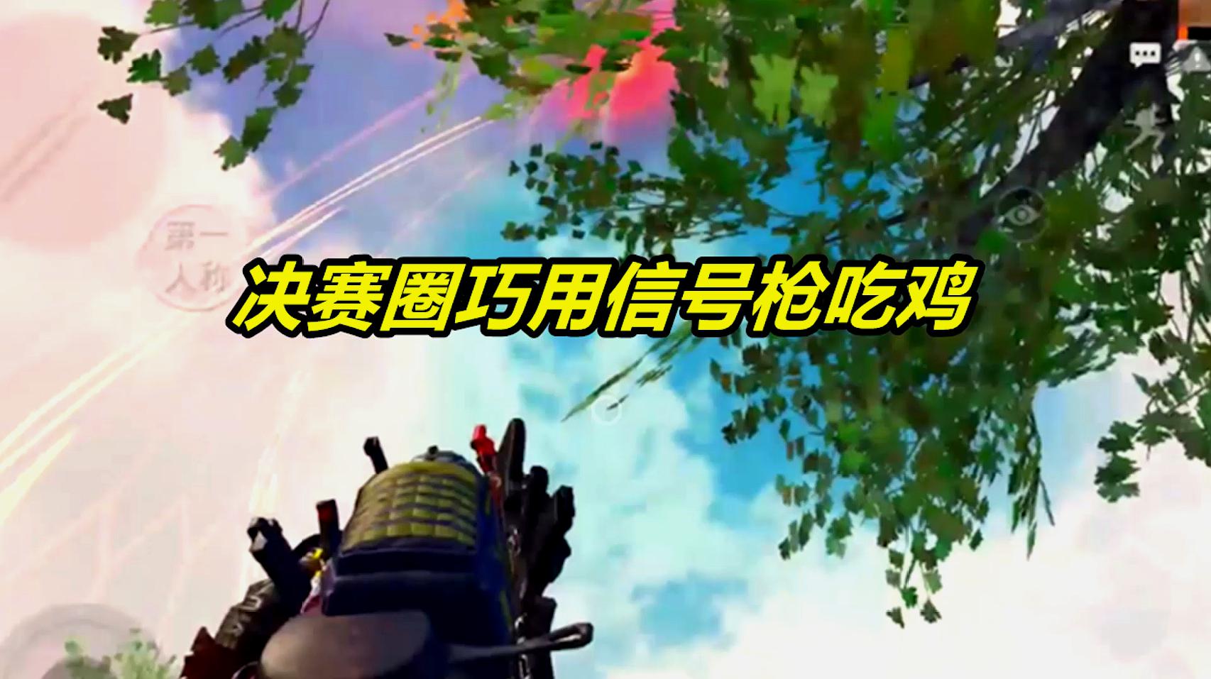 和平精英:决赛圈信号枪还能这么用?吃鸡太容易 下次一定要试试