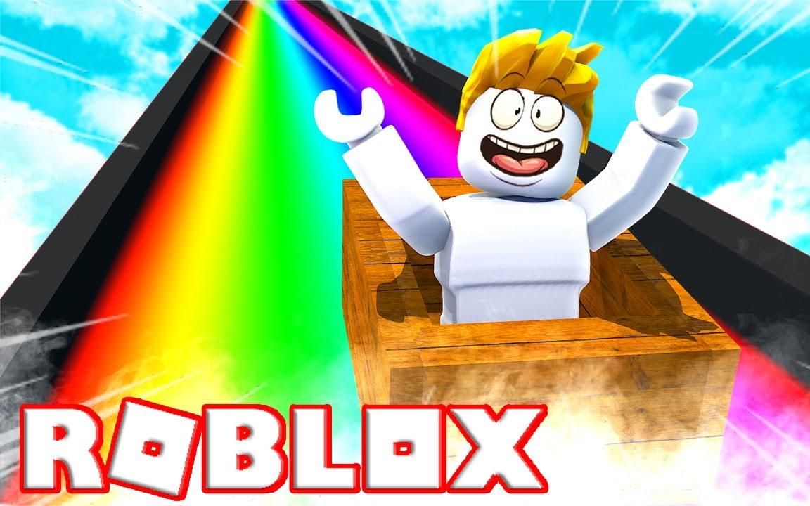 【Roblox】滑了看不到尽头的「彩虹溜滑梯」!最后能抵达终点吗?
