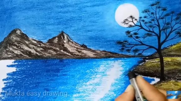 一幅简单的风景画!