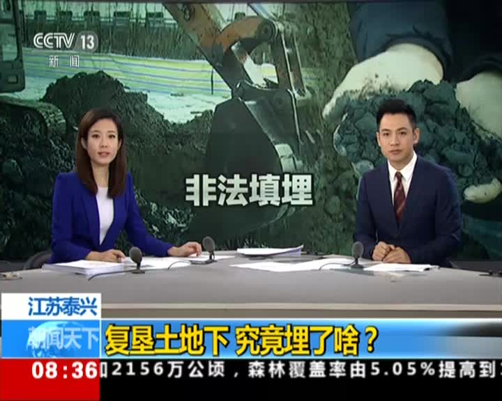 江苏泰兴:复垦土地下 究竟埋了啥?