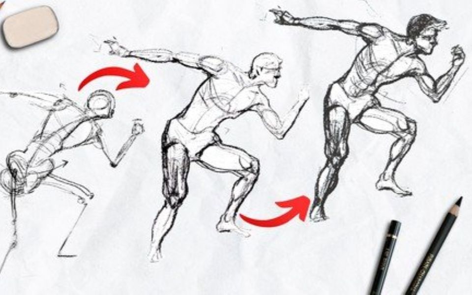 【素描绘画】Ava《人物画技巧和人体解剖学大师班》(中英双字)