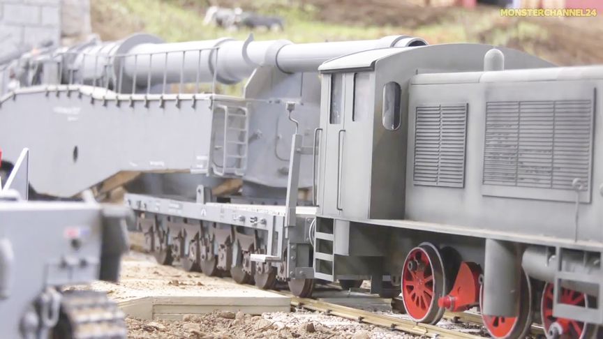 军事装备、二战坦克仿真模型,无线遥控场景展示