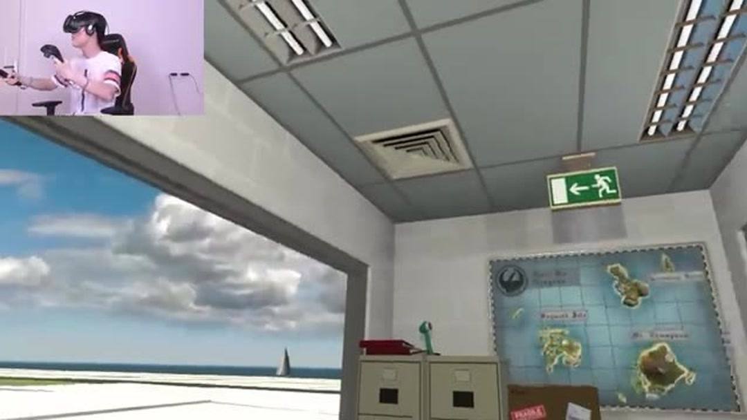 【屌德斯解说】 VR模拟飞行员 把我给玩吐了