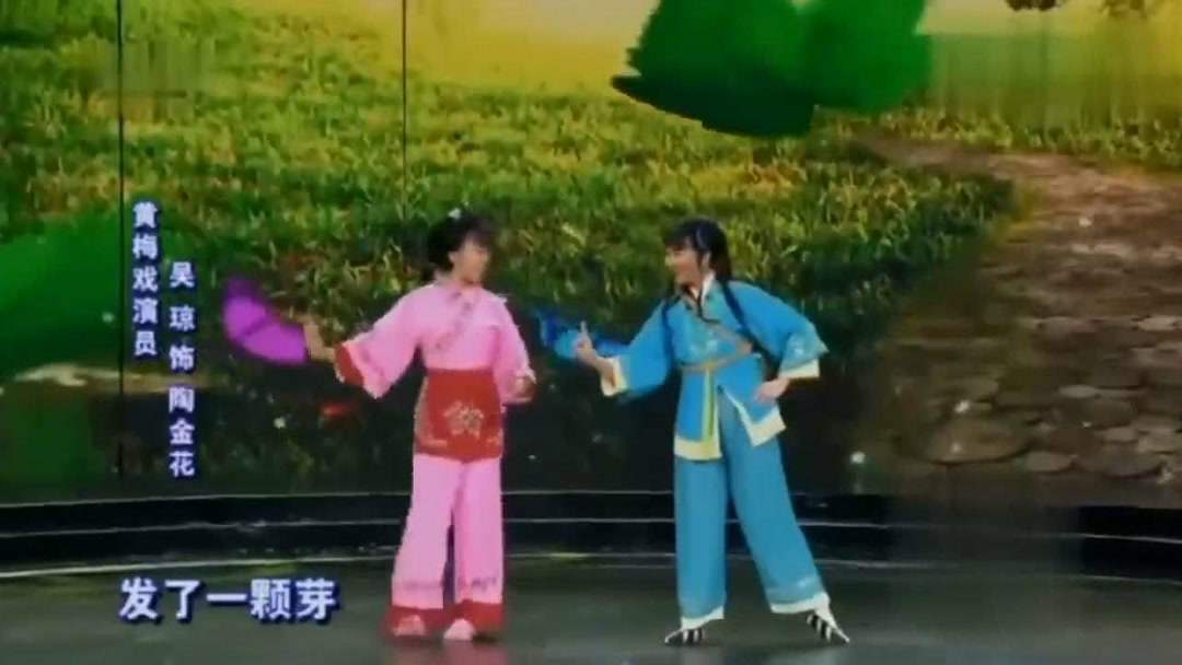 欢快好听经典黄梅戏《打猪草 对花》名家吴琼 杨俊演唱