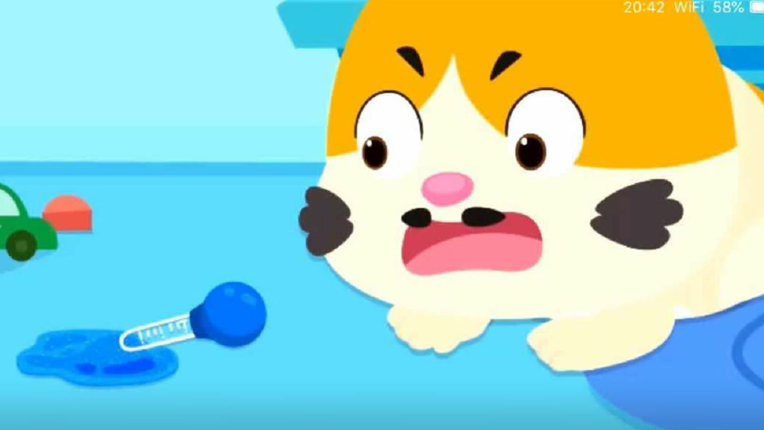 打碎药丸的猫妈妈,猫爸爸发现可怕的病毒菌;细菌大作战