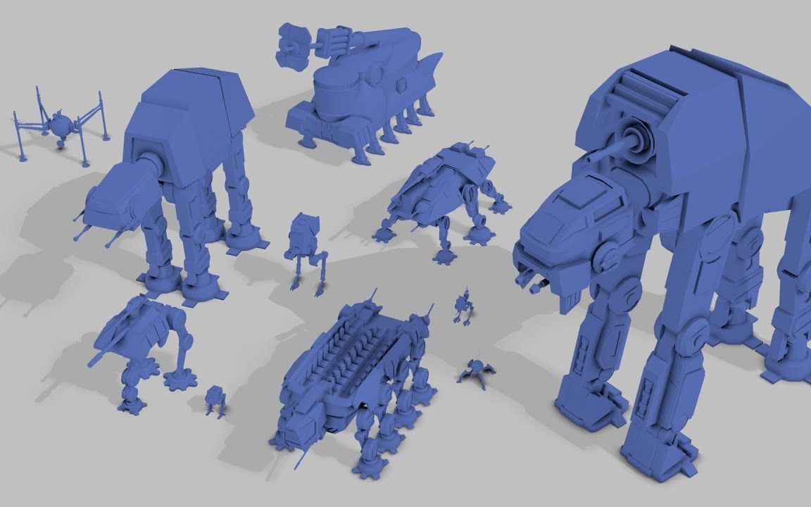 【科幻/科普】《星球大战》步行机大小对比 - 正史宇宙+传说宇宙