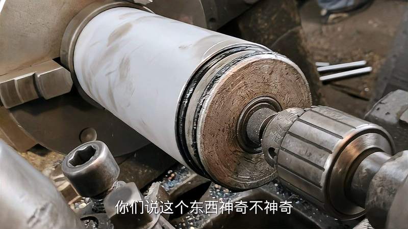 为了做这个气缸铝管,我想到了这个好办法