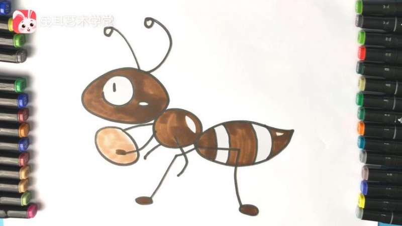 3分钟画一只小蚂蚁!超简单动物简笔画,快学起来