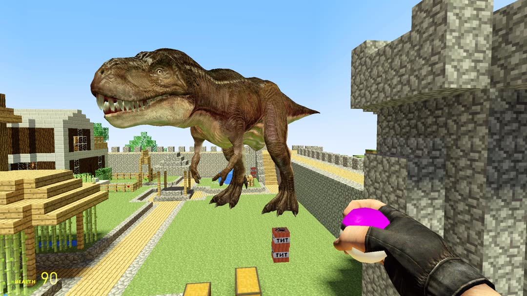 我的世界 收一个恐龙做自己的小宠物