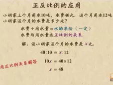 六年级下册(II)3. 正反比例的应用
