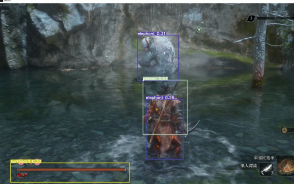 YOLOv5目标检测算法,但是只狼