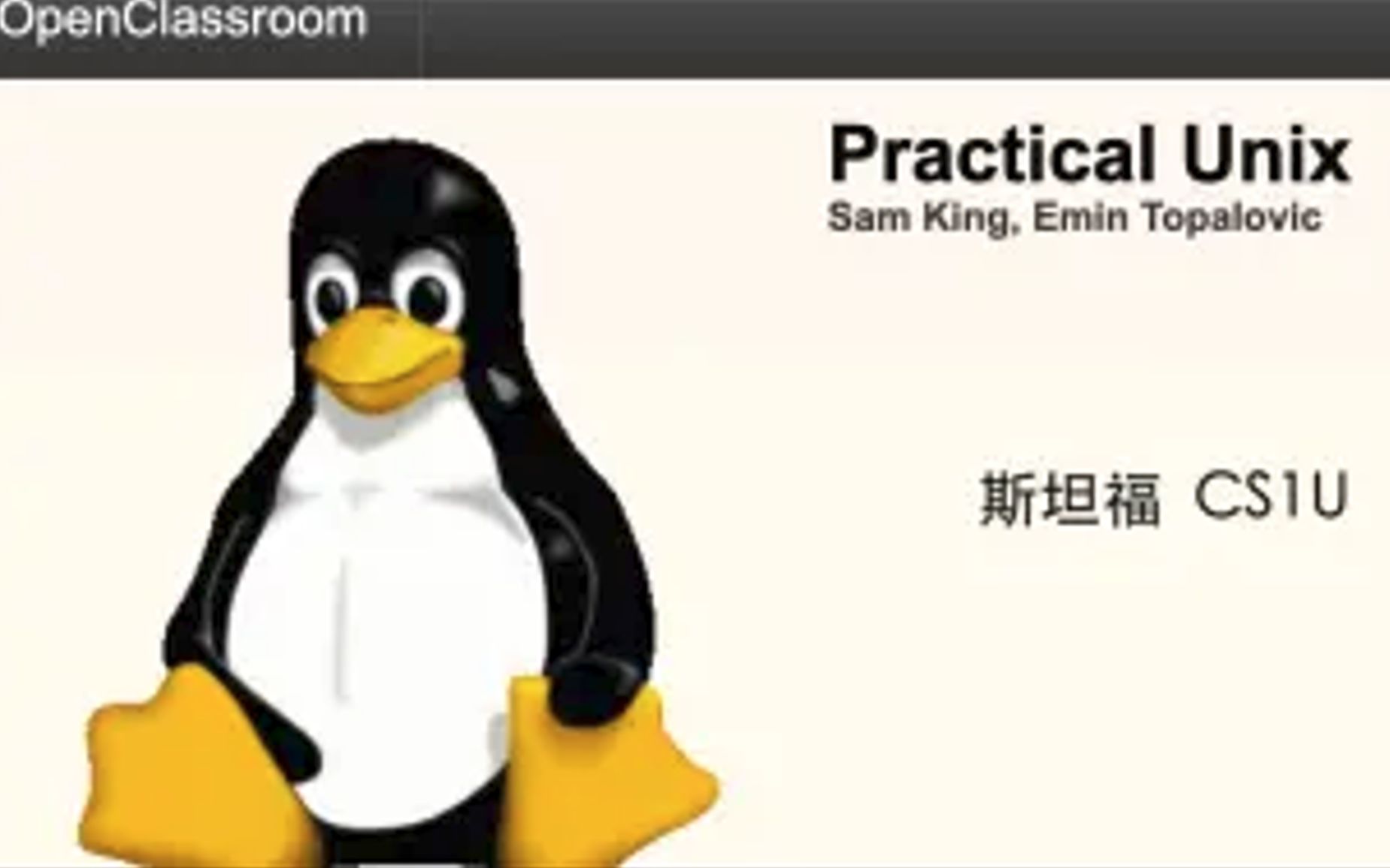 斯坦福 CS1U Practical Unix (实用Unix 中文字幕) 6. 正则表达式(1)基础...