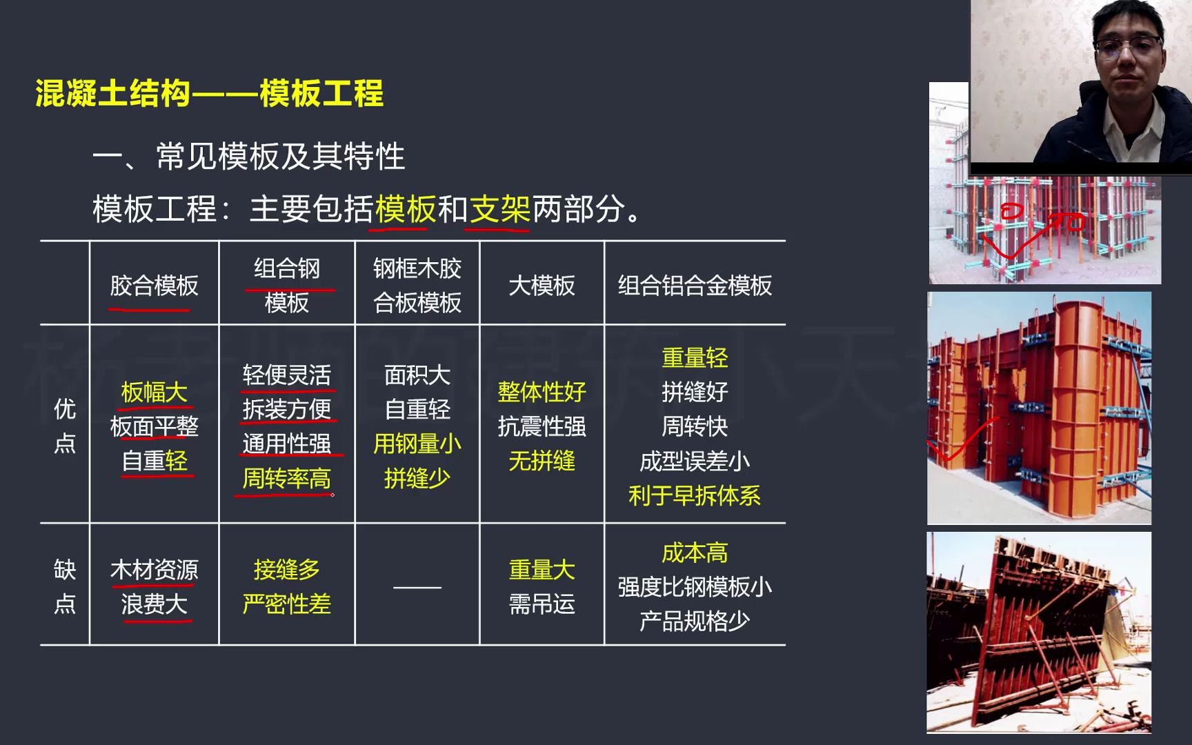 13-2022年一建建筑实务-模板施工技术