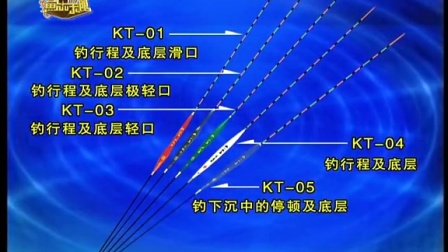 钓鱼视频浮标的调校与使用 浮标的分类