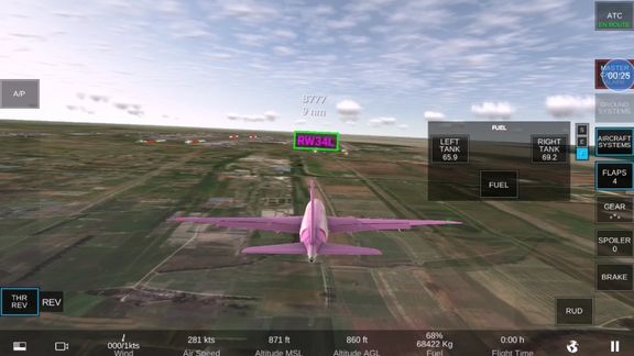 模拟飞行15:波音787降落上海浦东机场