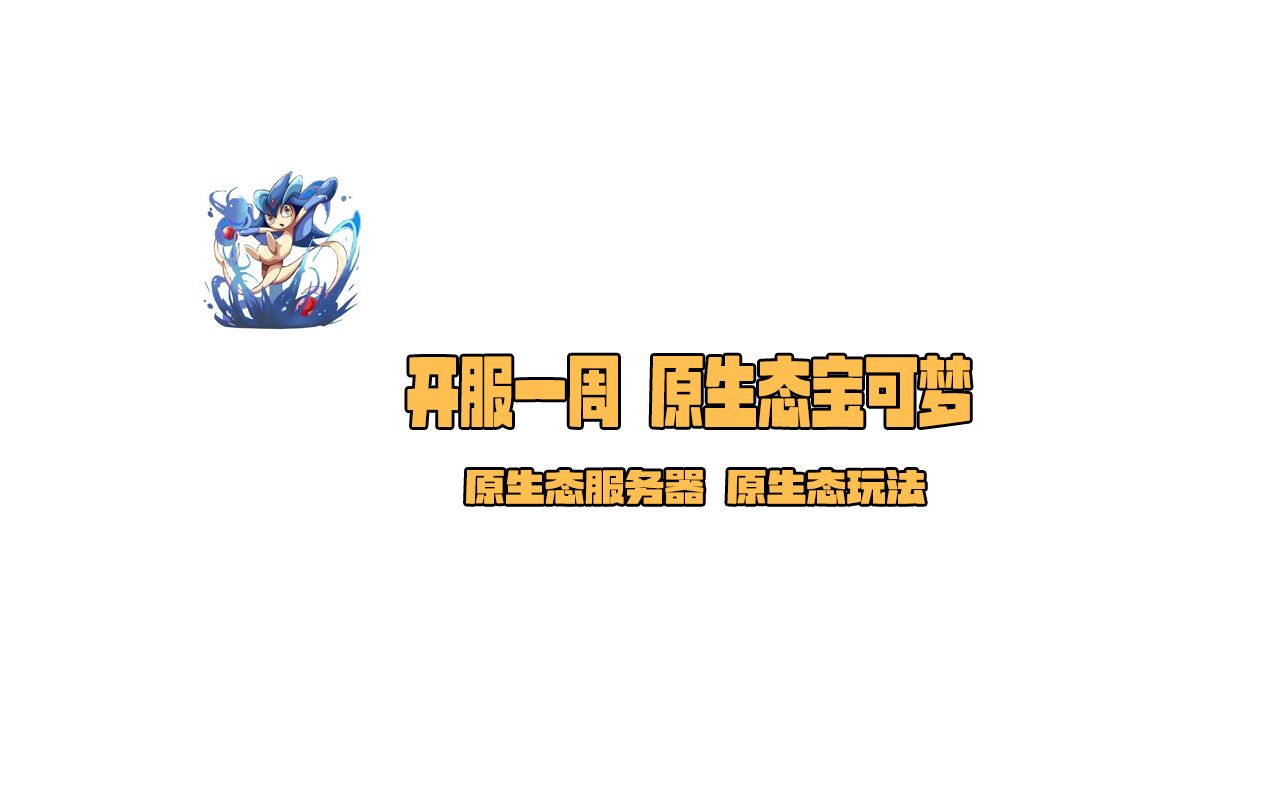 我的世界神奇宝贝-原生态-开服一周