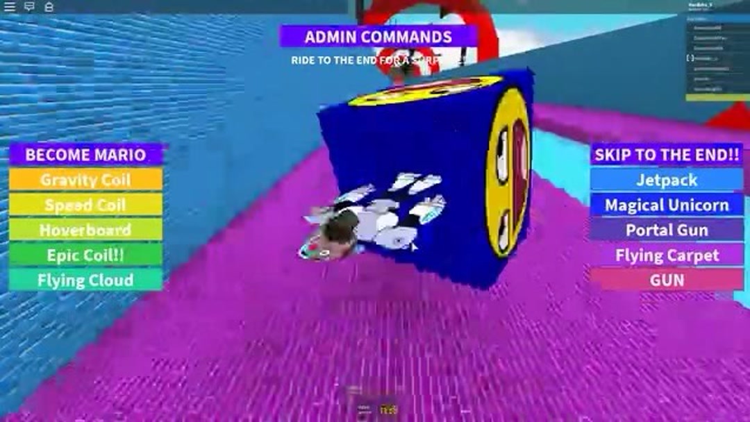 豪宝宝Roblox乐高滑行模拟器 冲啊旋转飞天跳跃滑行宝