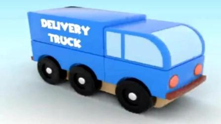 汽车总动员之拼装汽车玩具表演动画视频4