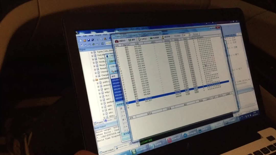 长安逸动驾考科目三钥匙状态手刹安全带灯光数据采集