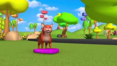 森林里的小动物,猴子熊猫鸭子大猩猩玩木头树屋学习