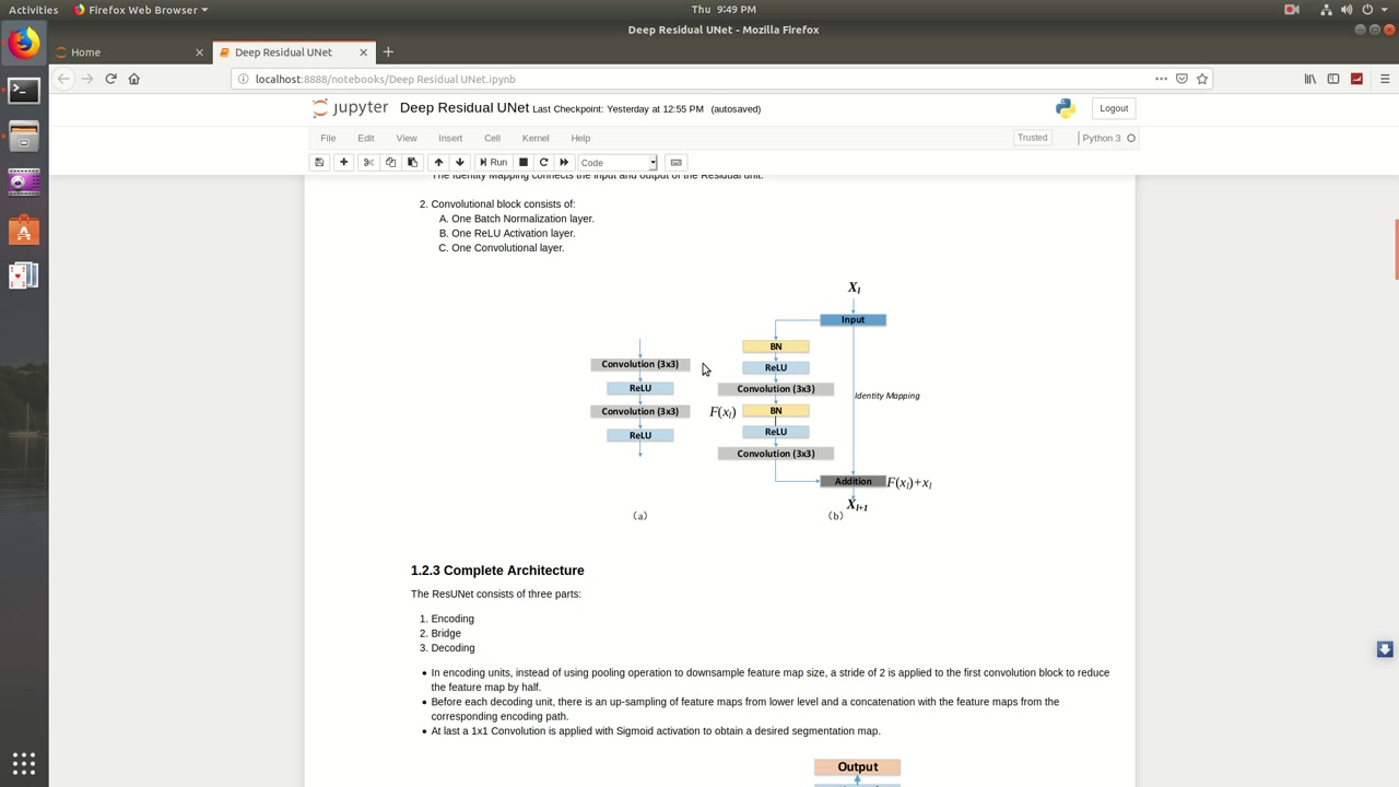 Deep Residual Unet Segmentation in Keras TensorFlow