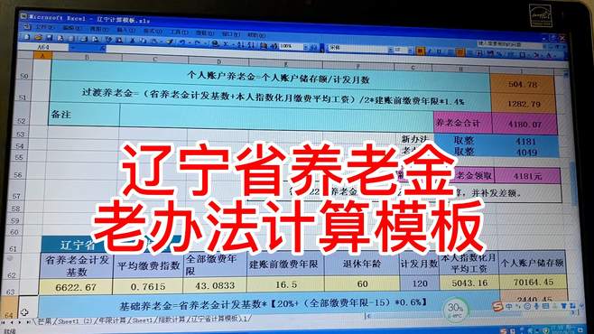 内行看门道,辽宁省养老金计算(老办法)新鲜出炉,你入门了吗?