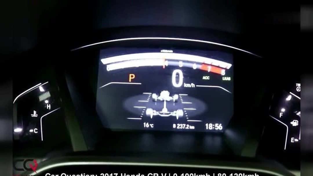 本田CRV1.5T动力够用吗?看看0-100和80-120加速就知道了