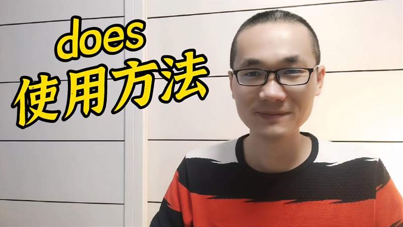 有同学问:does这个单词的使用方法是什么?