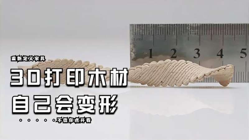 3D打印木材重新定义家具,干燥后可变形