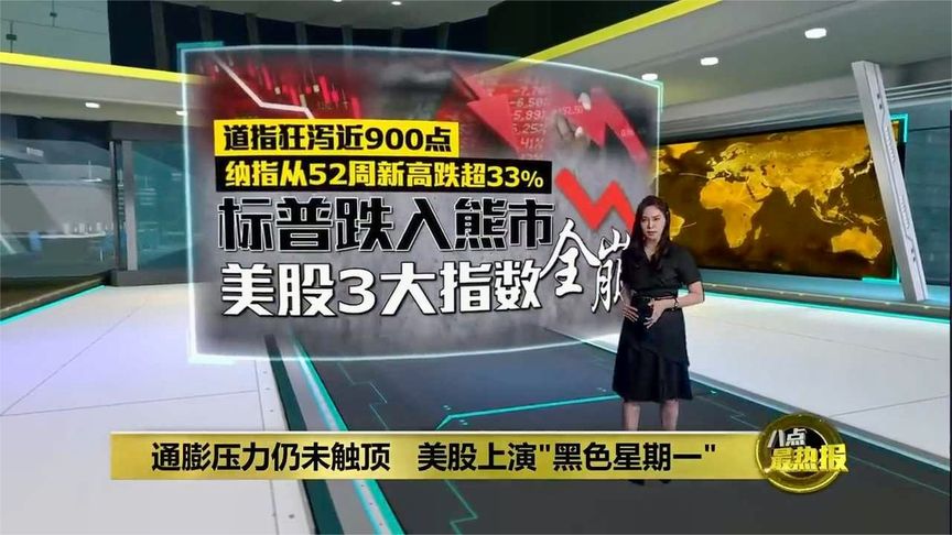 美国经济高烧不退,3大指数全崩了!还将继续下跌