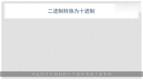 1二进制转换为十进制