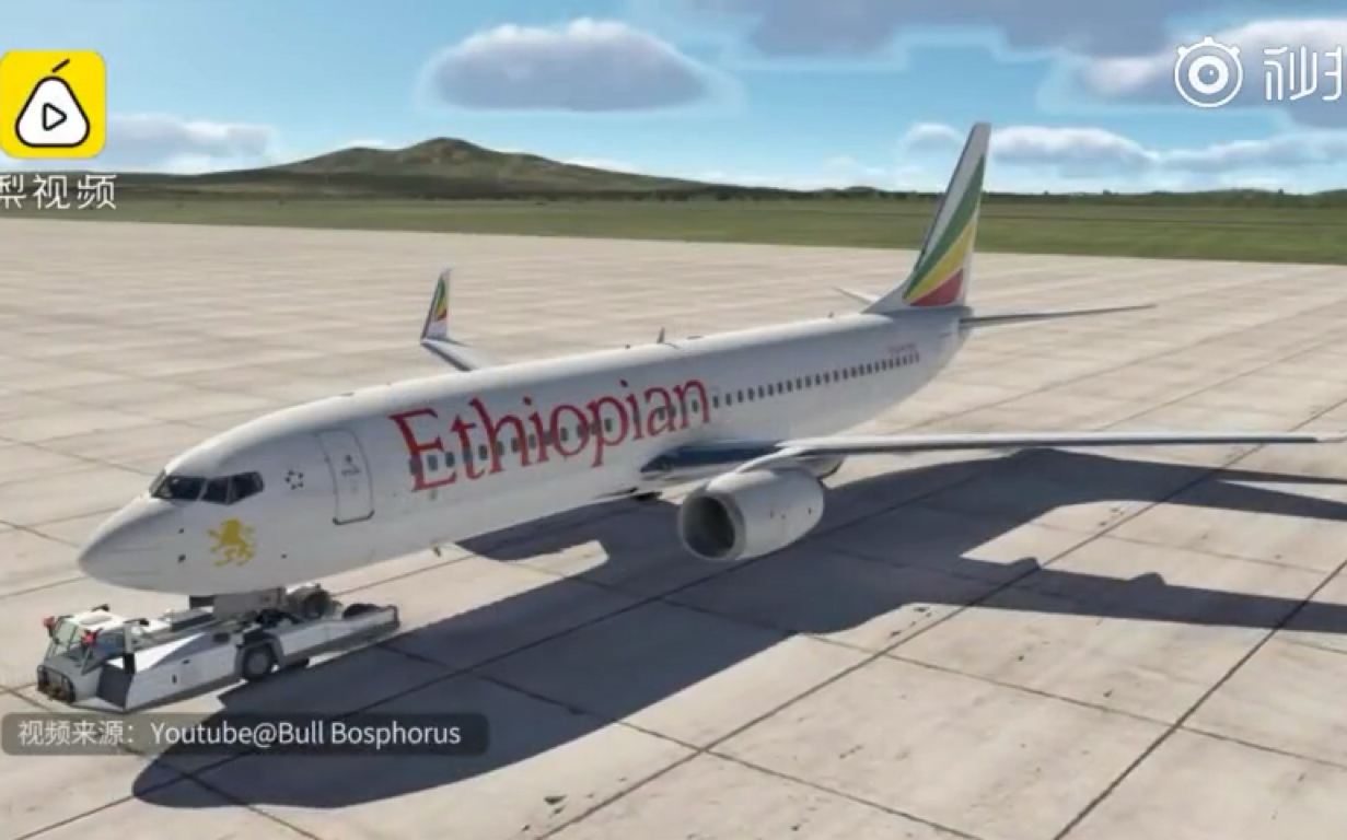 【揪心!#动画模拟埃航坠机死亡六分钟#】