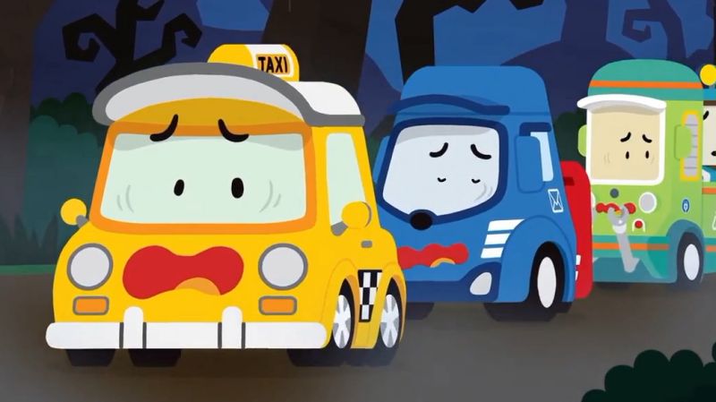 儿童动画片:变形警车珀利万圣节小幽灵