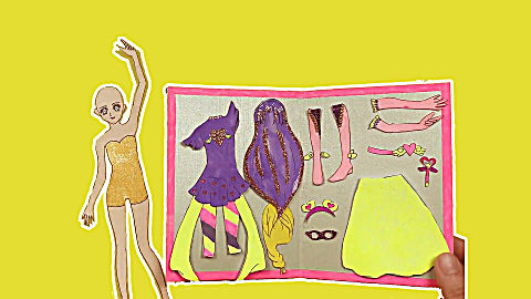 纸娃娃创意手工换装剪纸,为公主和王子制作变身服装