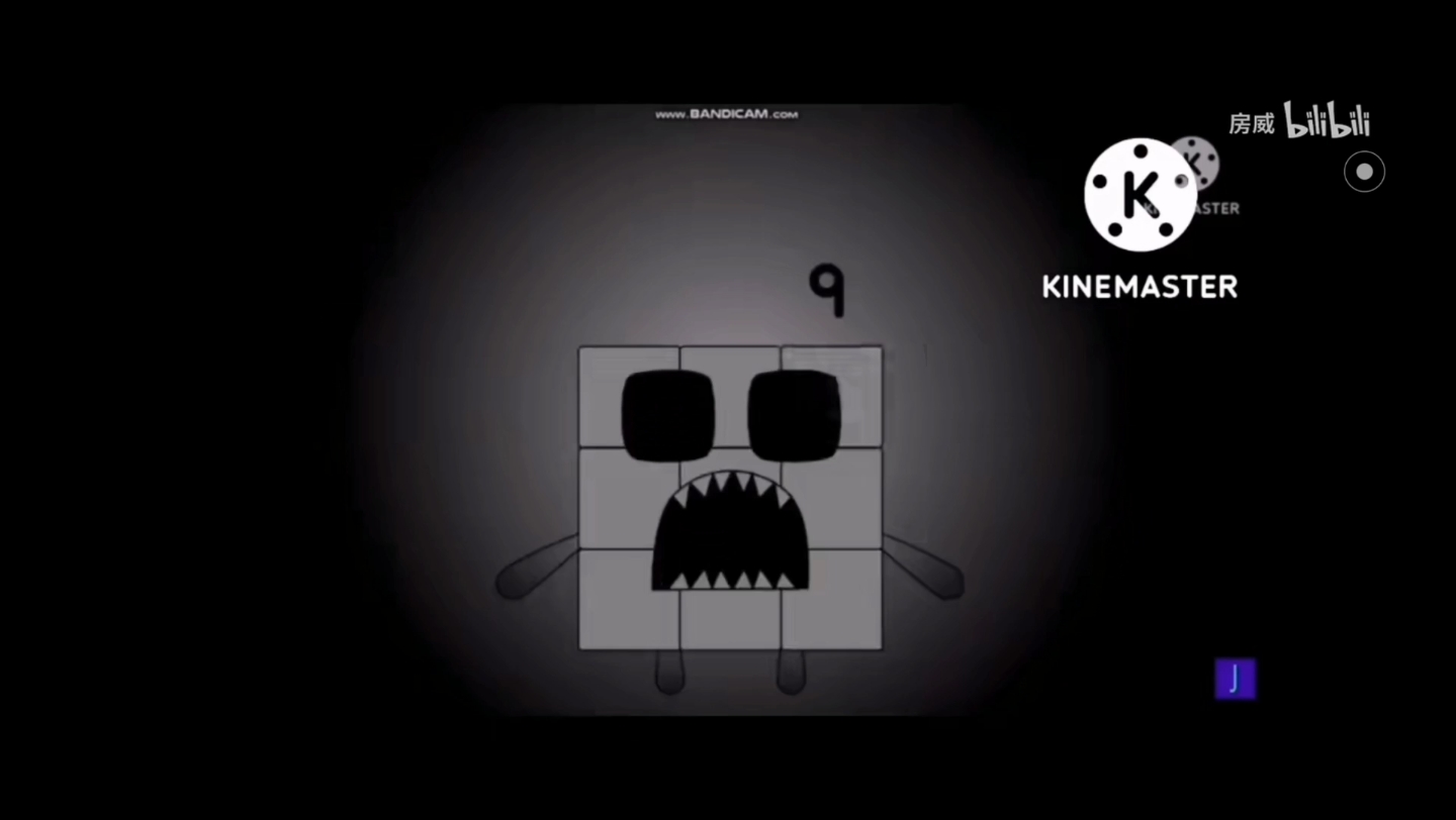 《数字方块逐渐扭曲9 90 900 9000 90000但是是只有部分有声音》