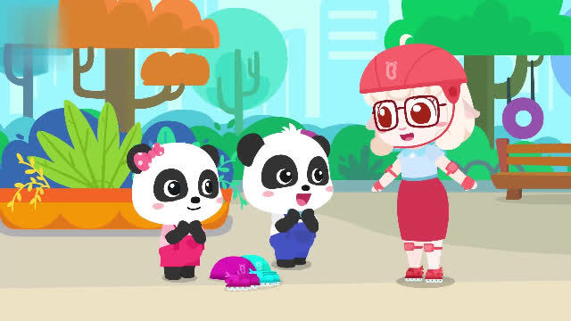 儿童安全之爱岗敬业,如此有耐心的好老师,学滑轮也不难