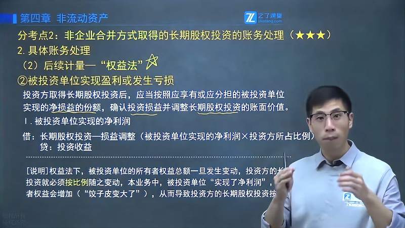 《初级会计实务》零基础:第四章第一节 长期投资(3)