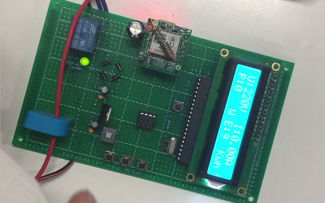 1151远程智能操表设计(电表+电流+GSM+220V+继电器)