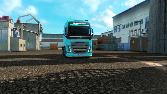 欧洲卡车模拟,开大件走一圈