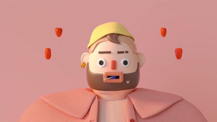 卡通效果的c4d动画视频ߑ�ߑ�制作学习