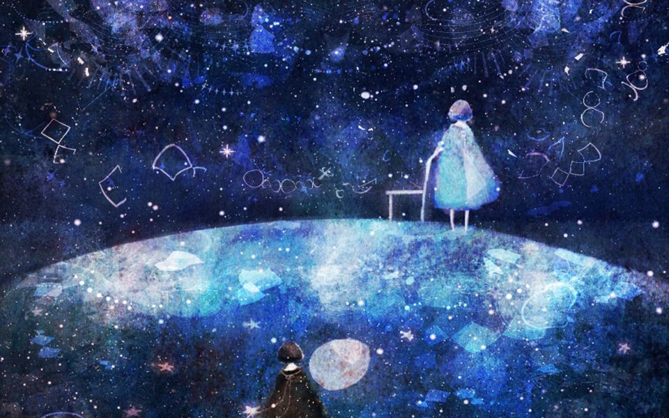 星空插画丨ps如何制作星轨效果
