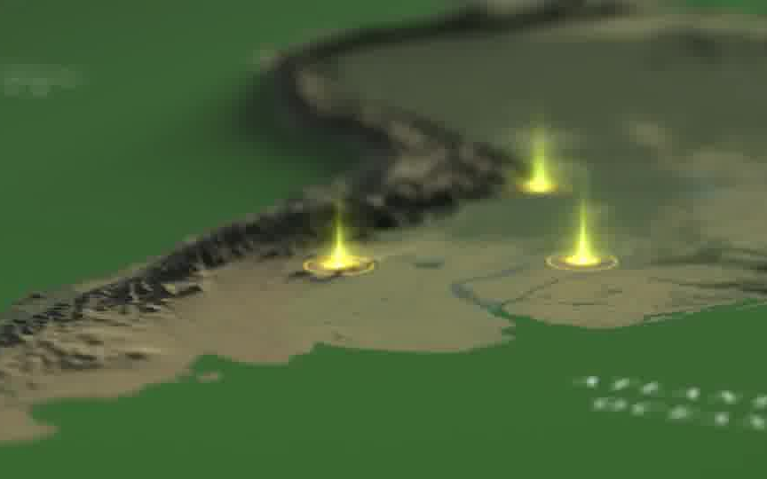 AE模板-南美洲地图标注3D地图标注