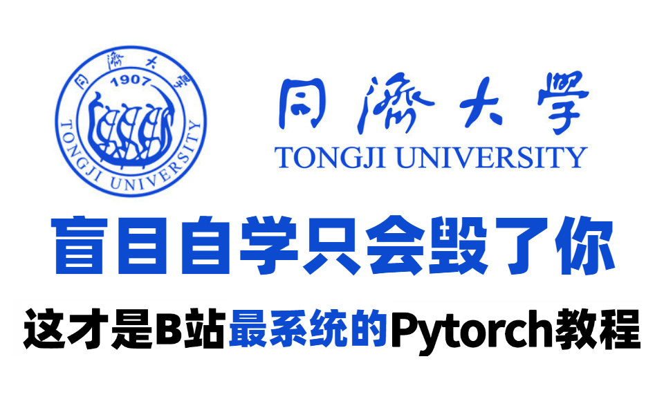 【干货】PyTorch深度学习合集【全58集】同济大学计算机博士3小时...