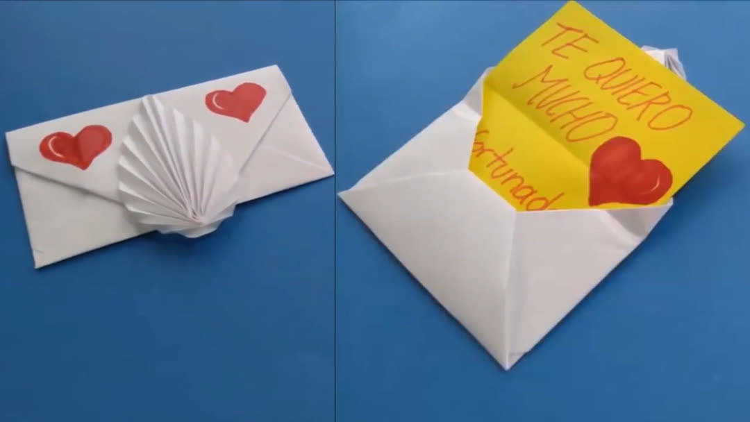 简单易学的折信封教程,快来学一下,给她写封信吧!