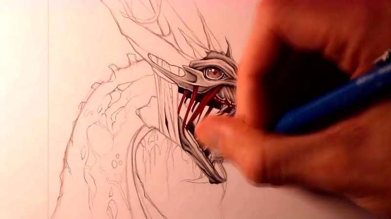 看看牛人如何画龙的,这画的是什么啊?实在是令人惊奇!