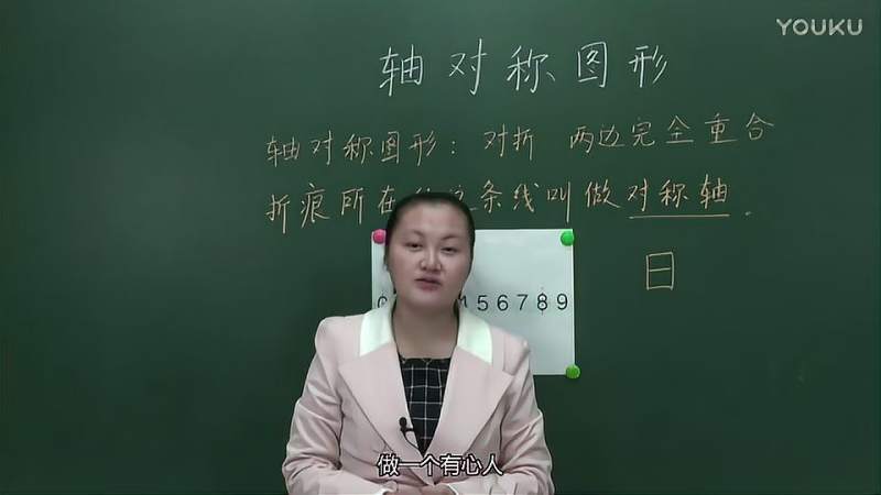 人教版小学数学二年级下册-3.1 图形的运动轴对称图形高清视频课