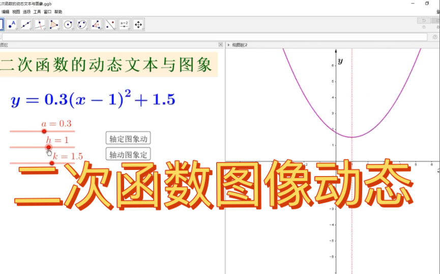 二次函数图像动态分析